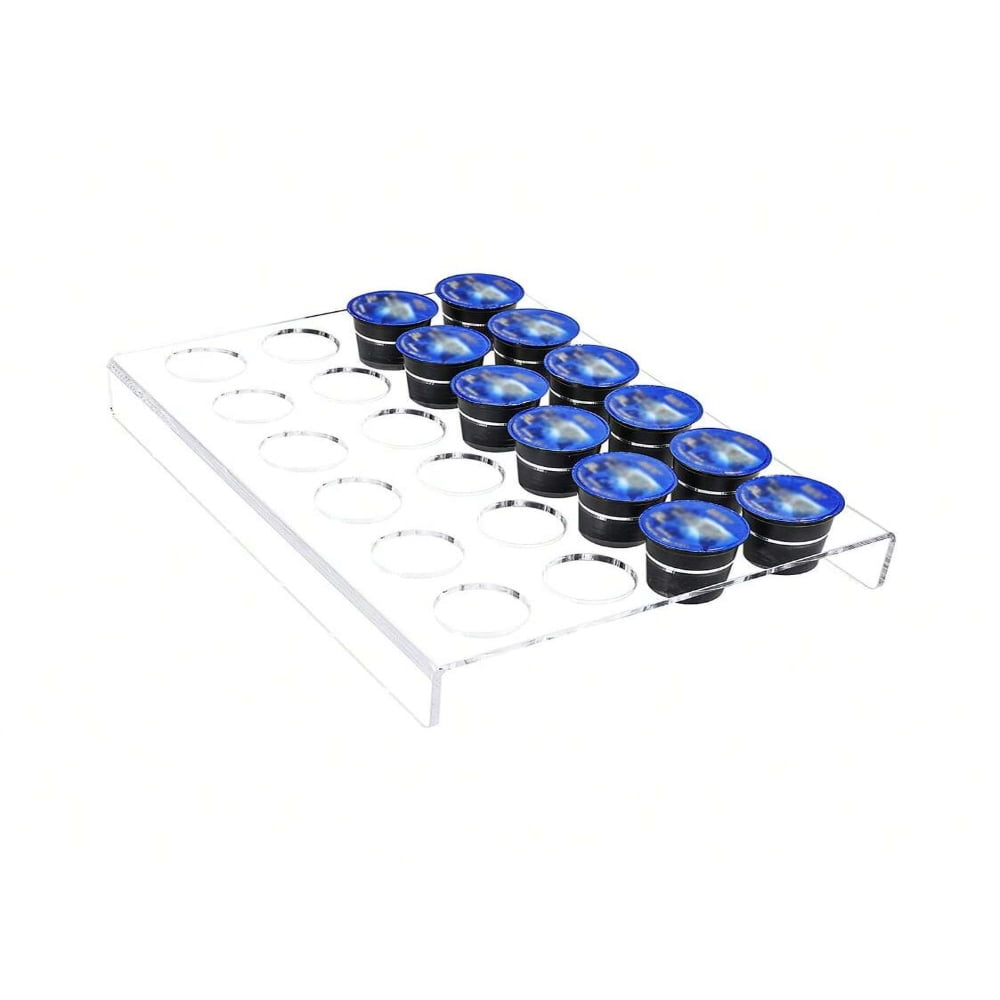 LEEYNEER 1 Pc Clear Acrylic Coffee Pod Holder Platform Top K Cup Drawer ...