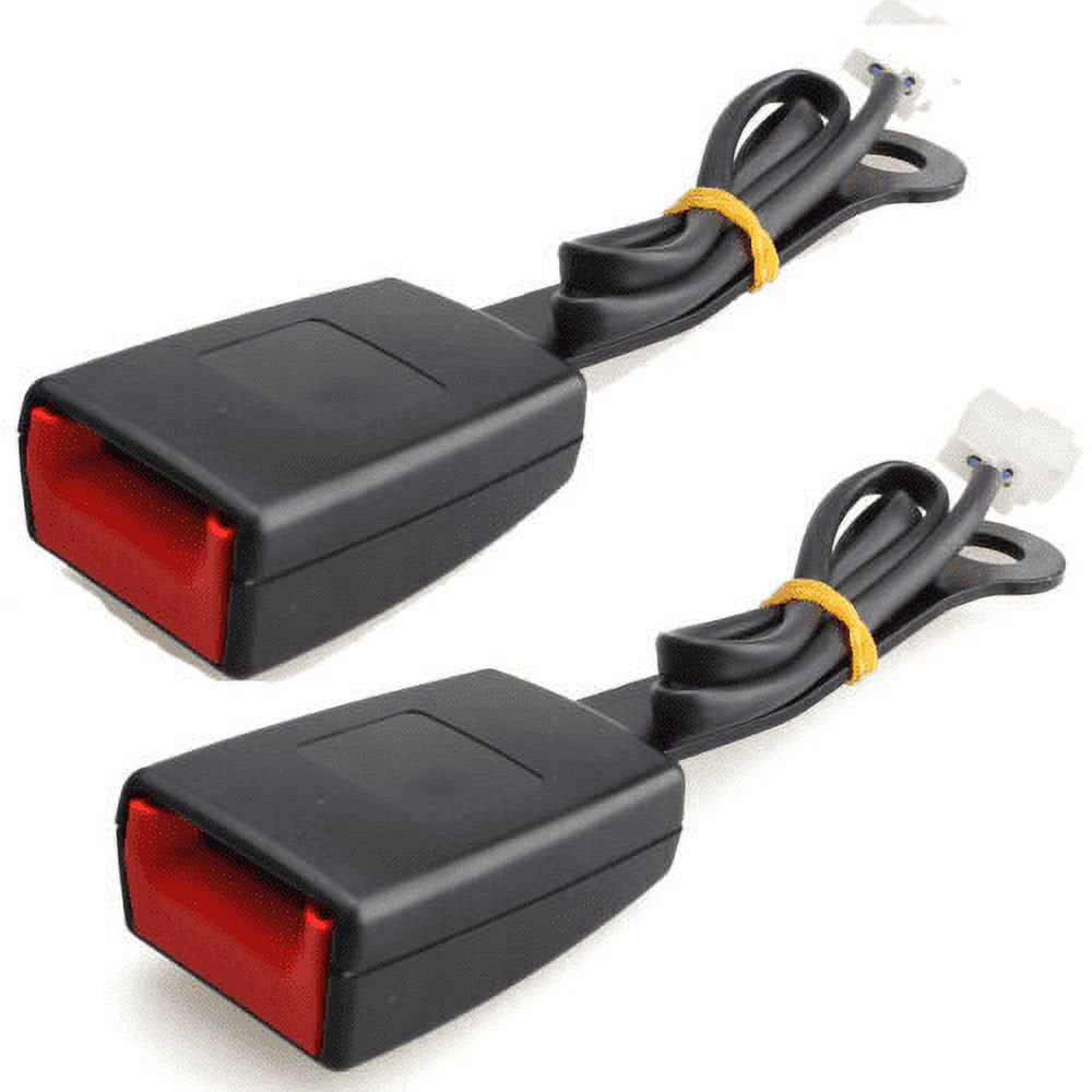 LEEYNEER 2 Pack Front Driver Seat Belt Buckle Plug Warning Cable ...