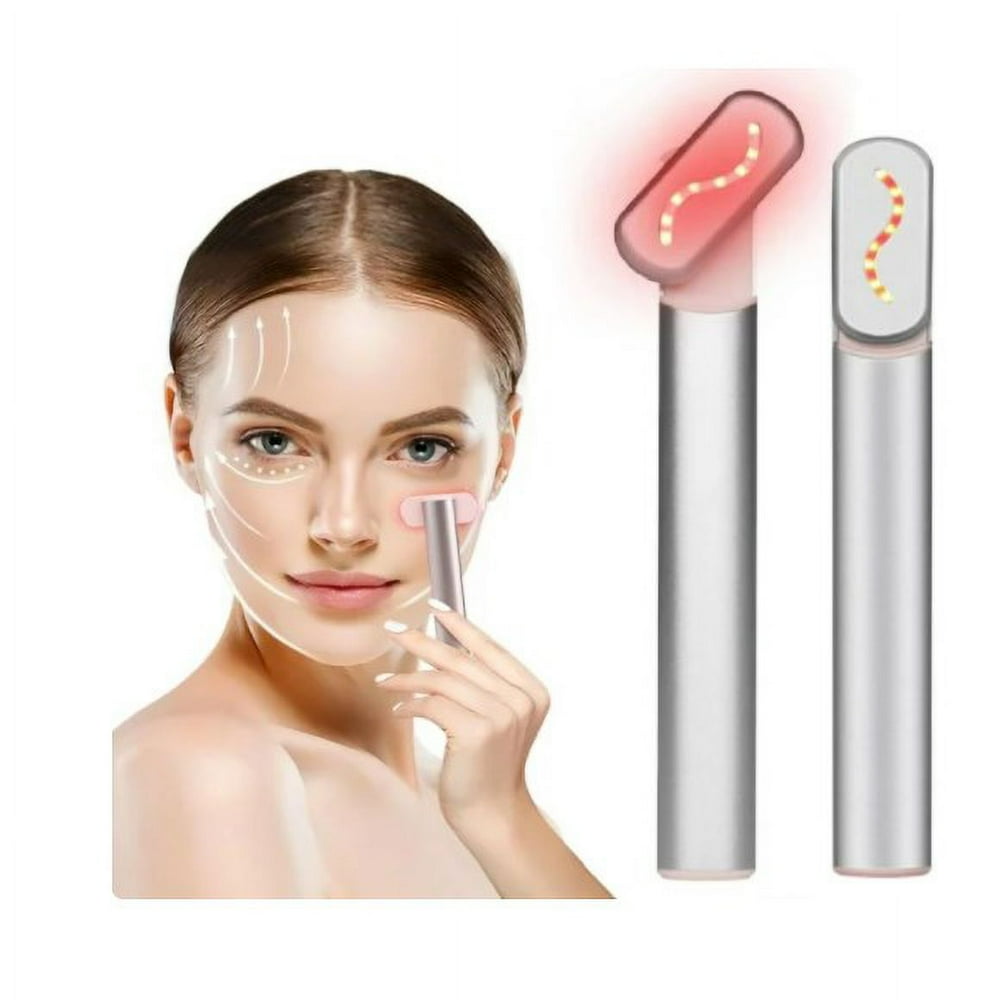 LEEYNEER 4 in 1 Microcurrent Facial Wand Device Red Light Therapy for ...