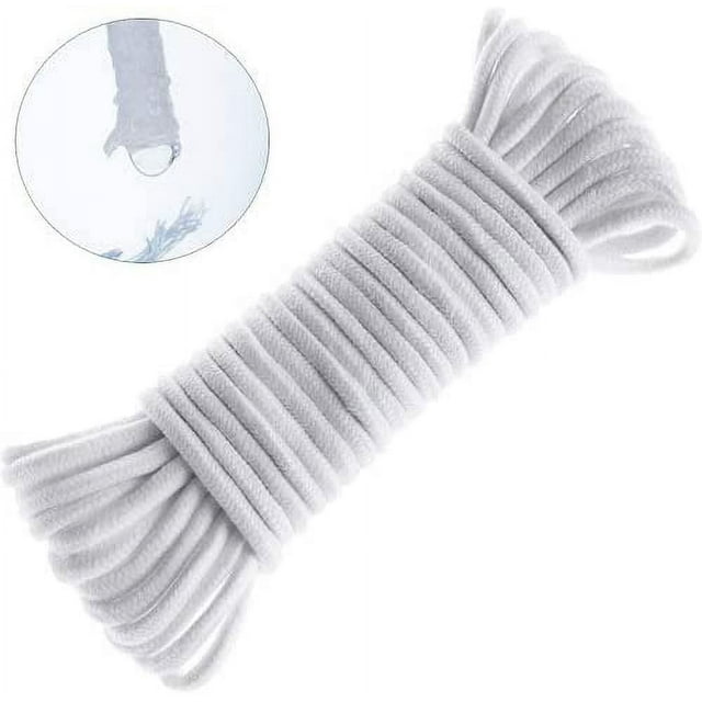 LEEYNEER 4mm Self Watering Wick Cord String Cotton Rope for DIY Plant Automatic Watering Device ...