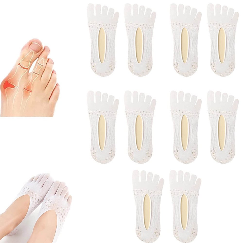 LEEYNEER Clearance Womens Socks 5Pcs orthoes Bunion Relief Socks ...