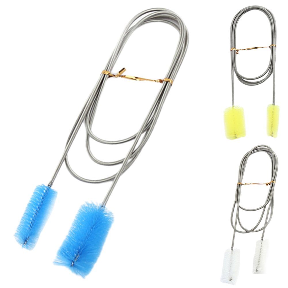 LEEYNEER Flexible Drain Brush Bendable Nylon Cleaner Double Ended ...
