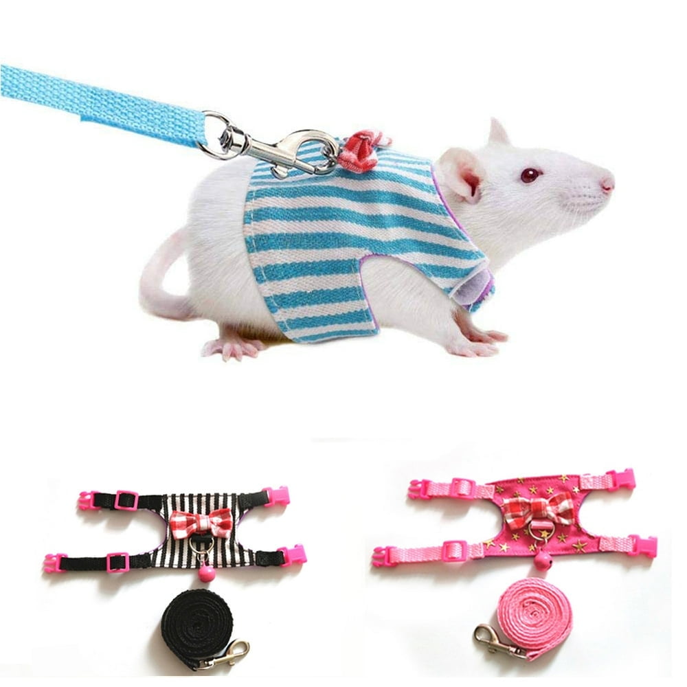 LEEYNEER Guinea Pig Harness and Leash - Soft Mesh Small Pet Harness ...