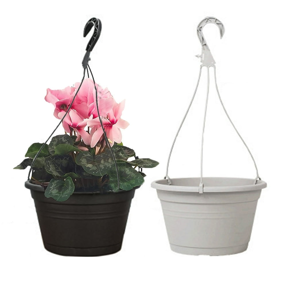 LEEYNEER Hanging Planter Indoor 10 Inch Hanging Basket Plant Pot ...