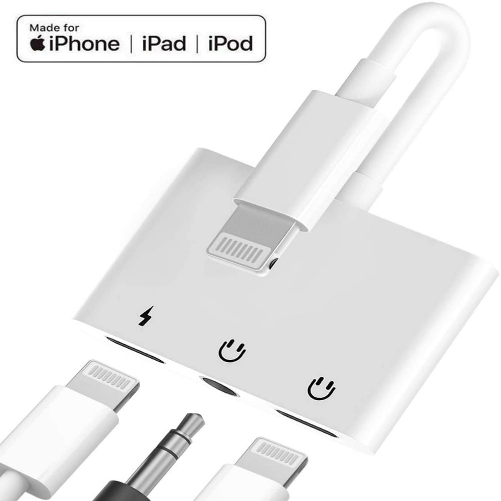 LEEYNEER Headphone Adapter Lightning to 3.5mm AUX Audio Jack and ...