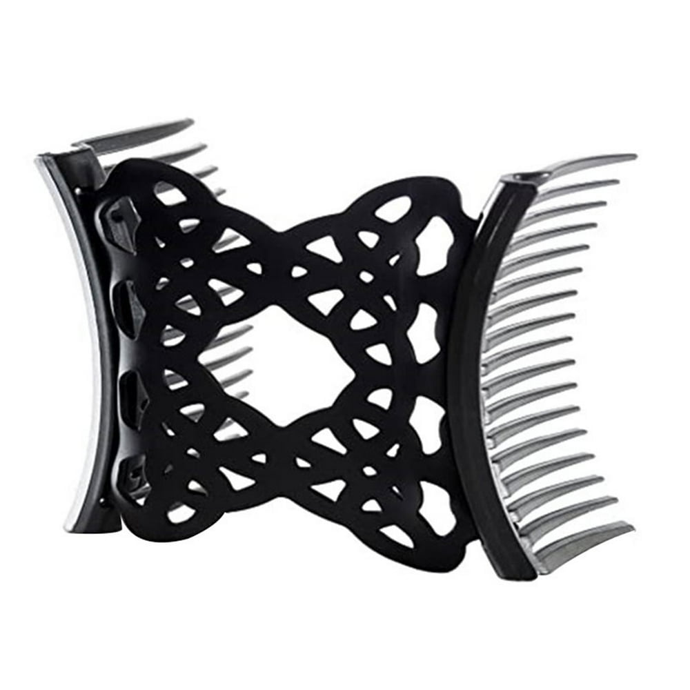 LEEYNEER Magic Elastic Hair Clips Stretchy Hair Comb Double Clips Hair ...