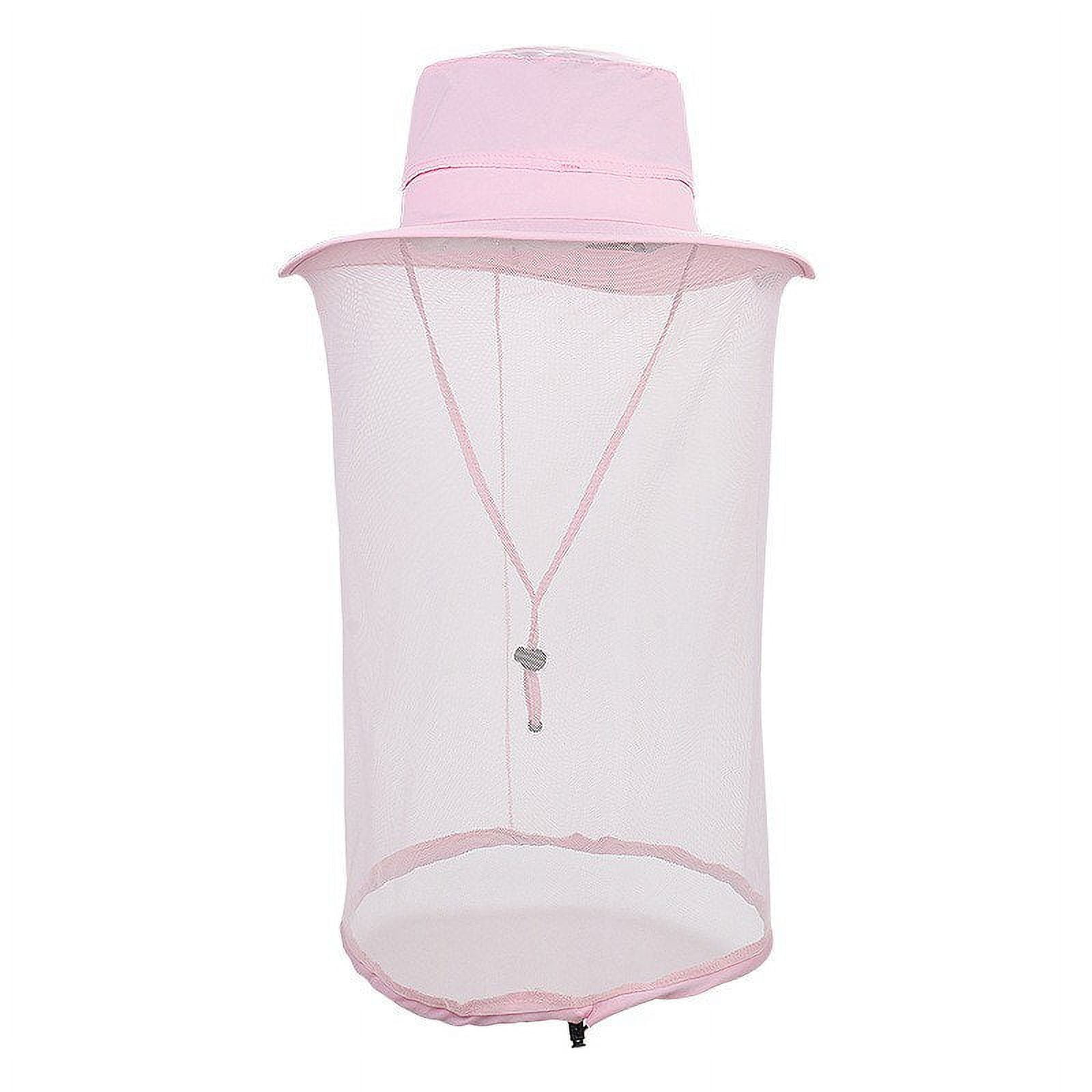 LEEYNEER Mosquito Net Hat Sun Hat Bucket Hat with Hidden Net Outdoor ...