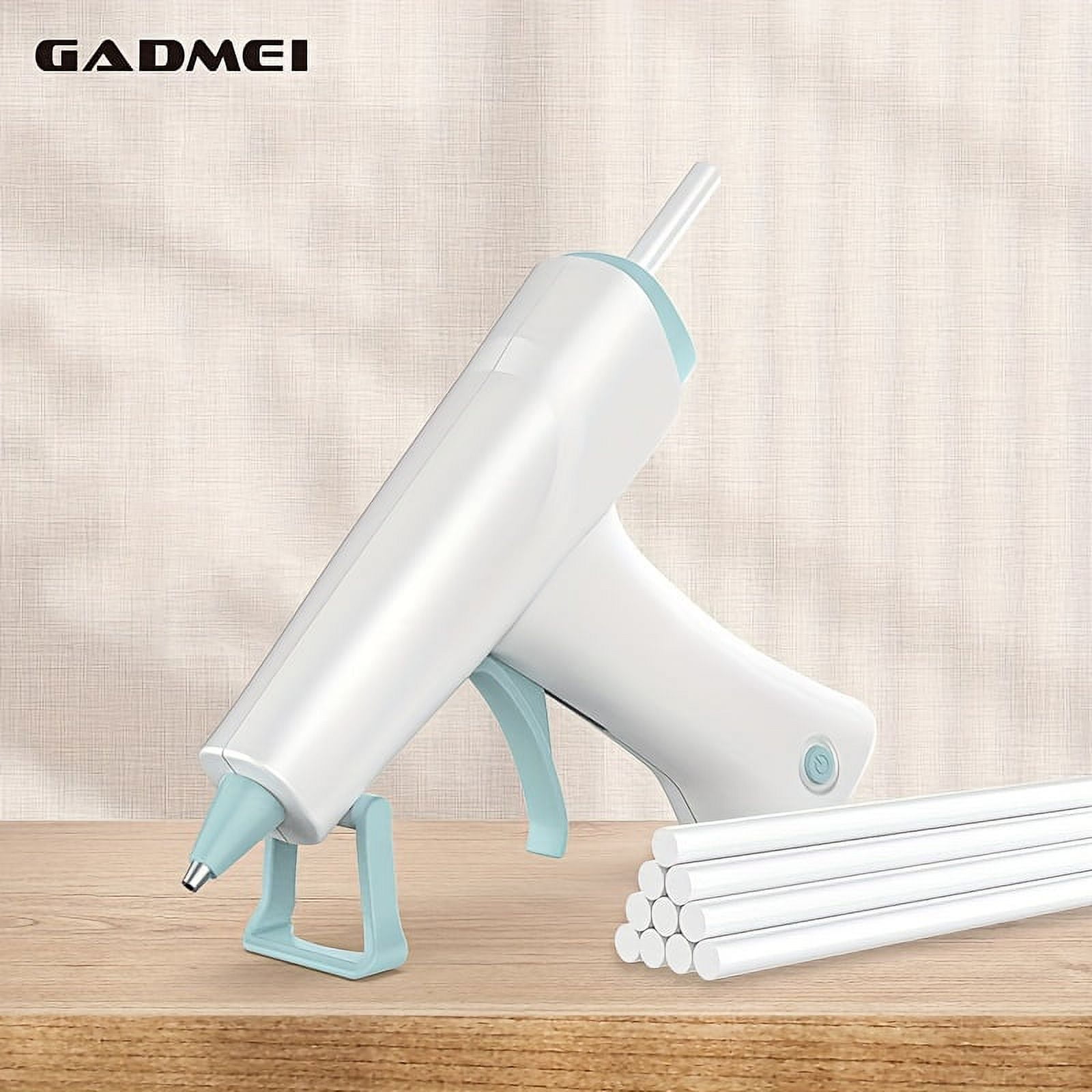 LEEYNEER Portable Hot Melt Glue Gun with 2600mAh Rechargeable Battery ...