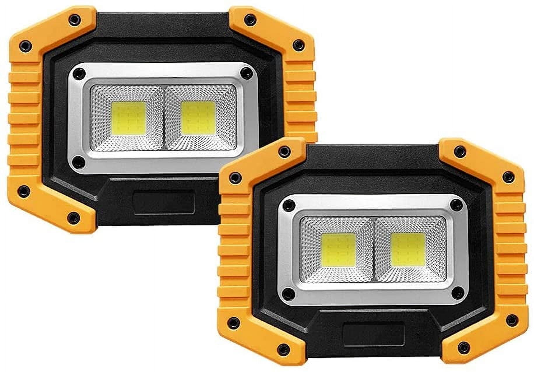 LEEYNEER Rechargeable LED Work Light Portable Work Light Battery ...