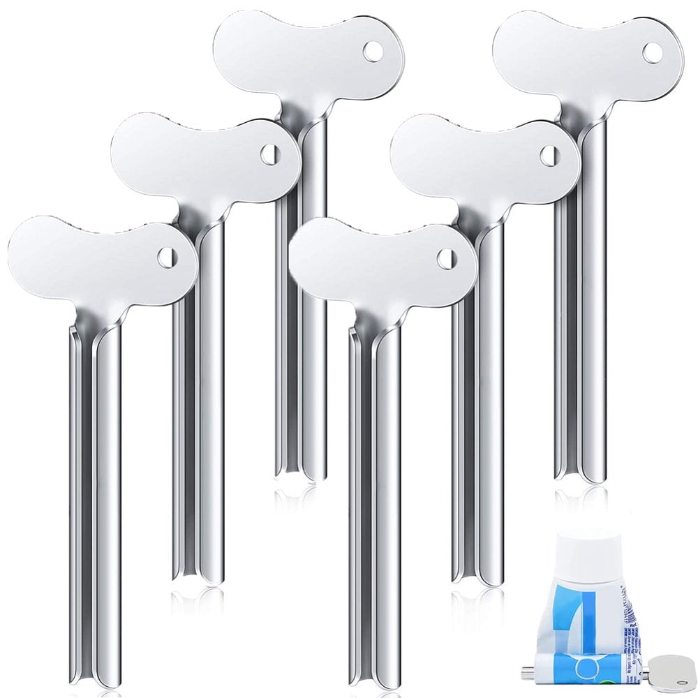 LEEYNEER Toothpaste Squeezer 6pcs Metal Tube Squeezer Key Stainless ...