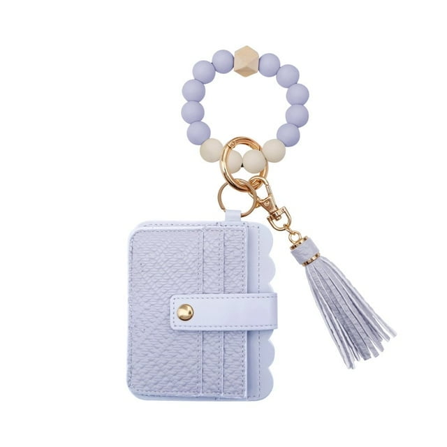 LEEYNEER Wallet Keychain Wristlet for Women Slim Wallet for women Rfid ...