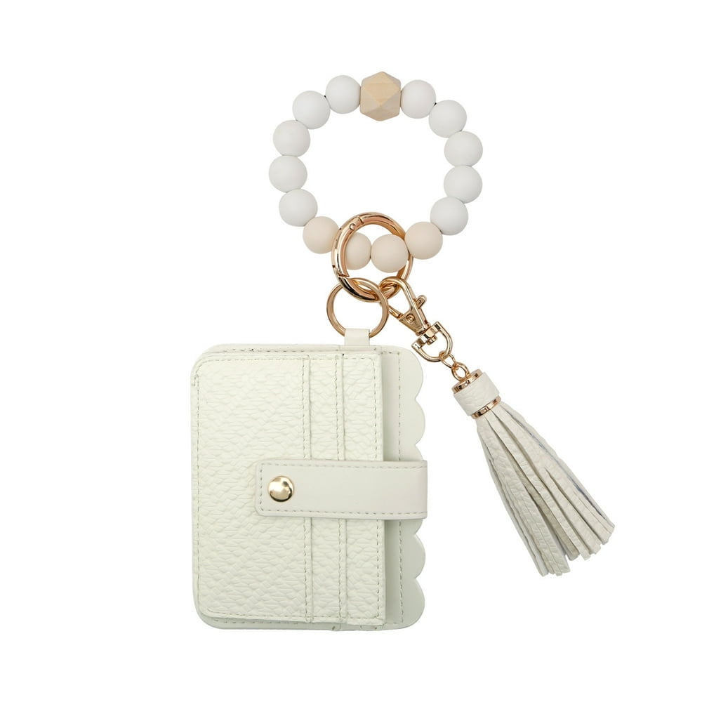 LEEYNEER Wallet Keychain Wristlet for Women Slim Wallet for women Rfid ...