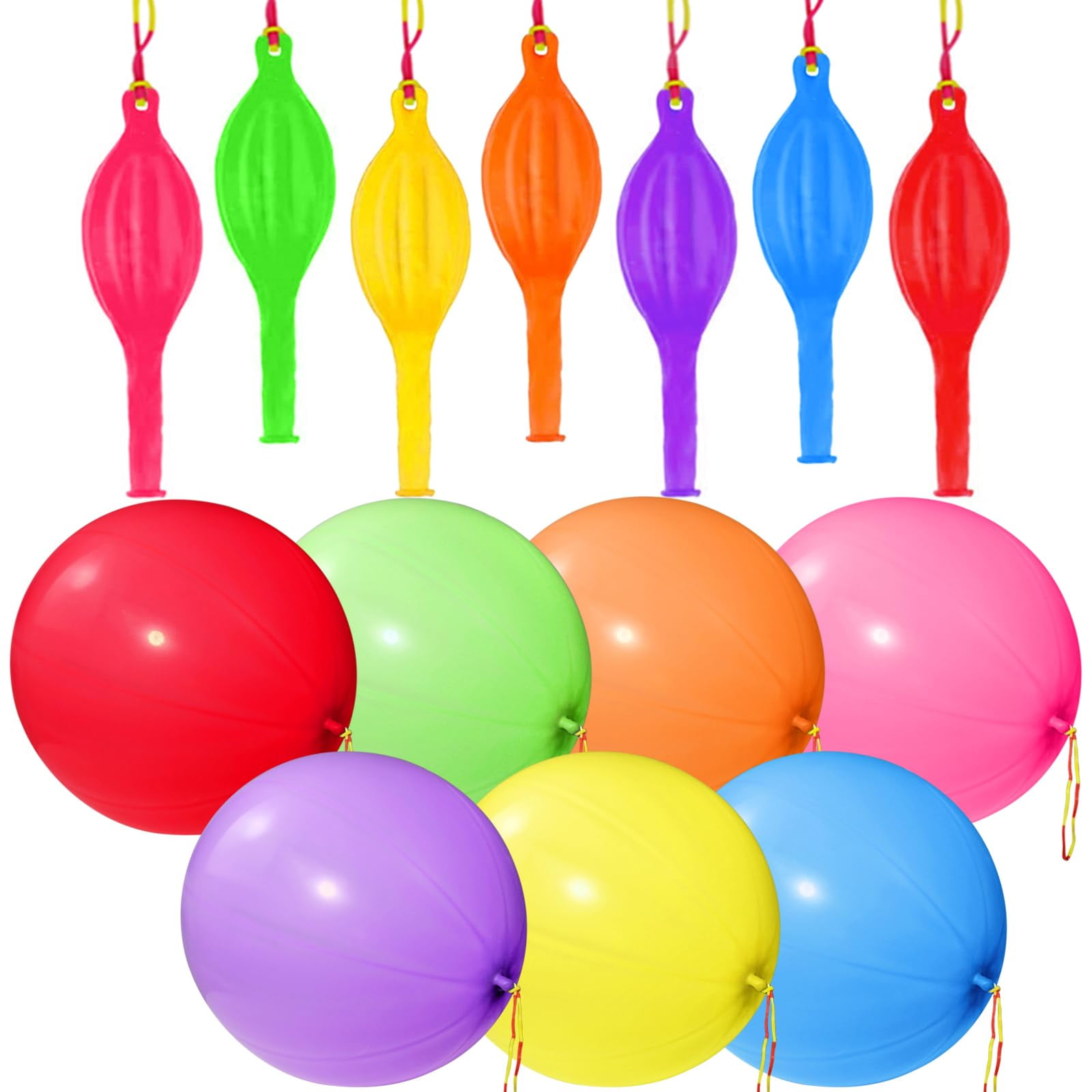 LEEZZIZZ 36 Punch Balloons OIF8 Heavy Duty Party Favors For Kids ...