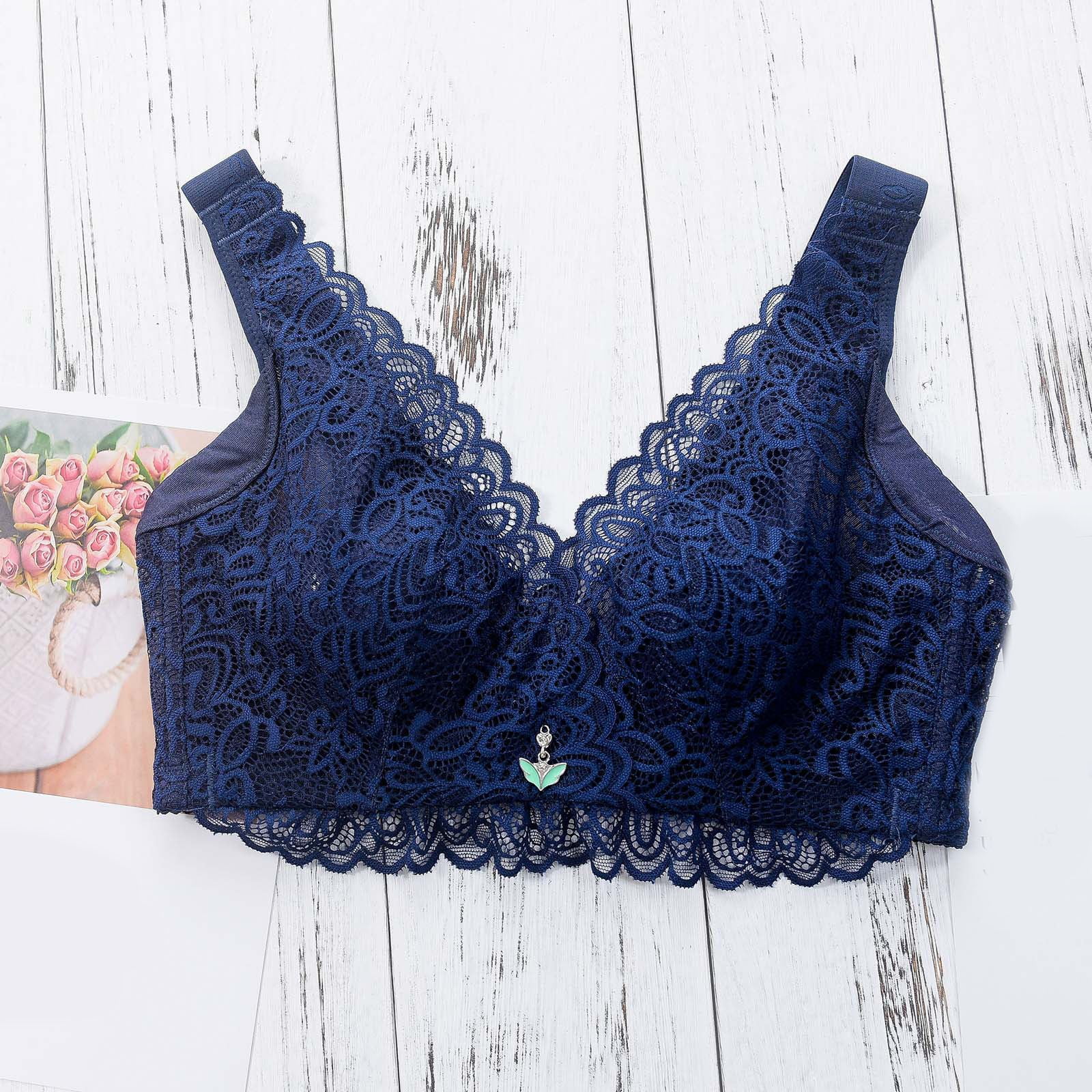 LEEy-World Bras for Women Comfort Devotion Lace Bra, Wirefree Bra with ...