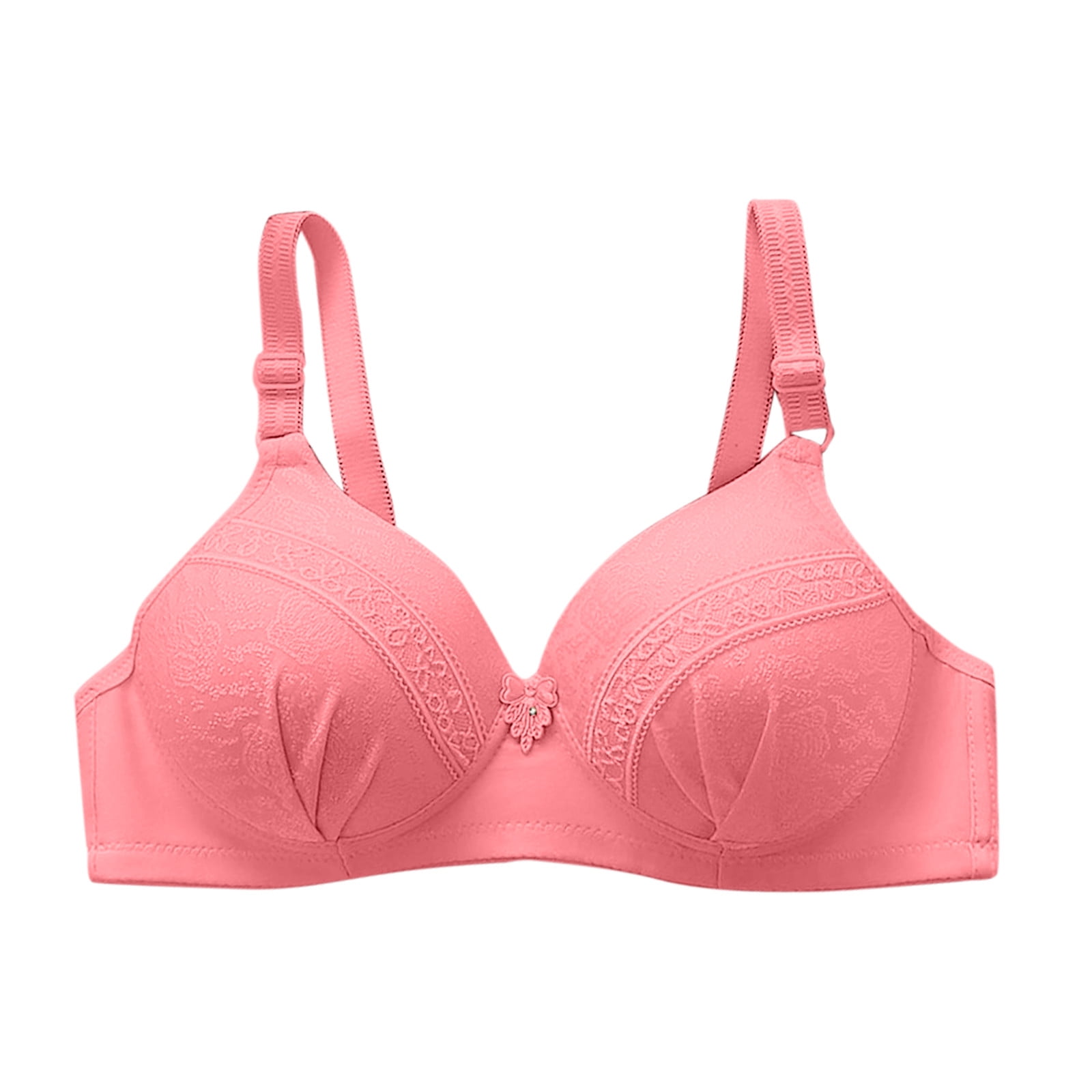 LEEy-World Bras for Women Women's Plus Size Push Up No Steel Ring Bra ...