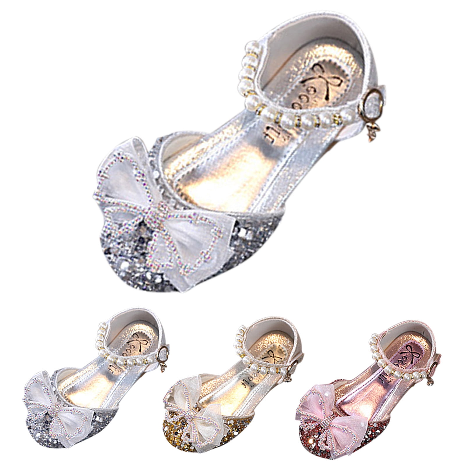 LEEy-World Girls Dress Shoes Princess Girls Kids Party Shoes Dance ...