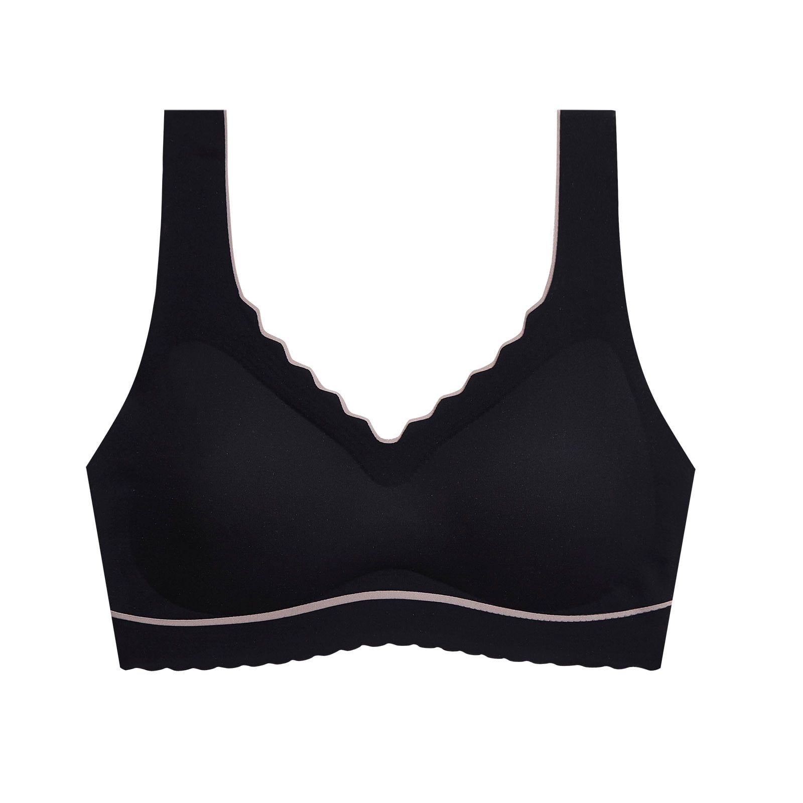 LEEy-World Lingerie for Women All Day Deep V Wireless Bra, Bras for ...