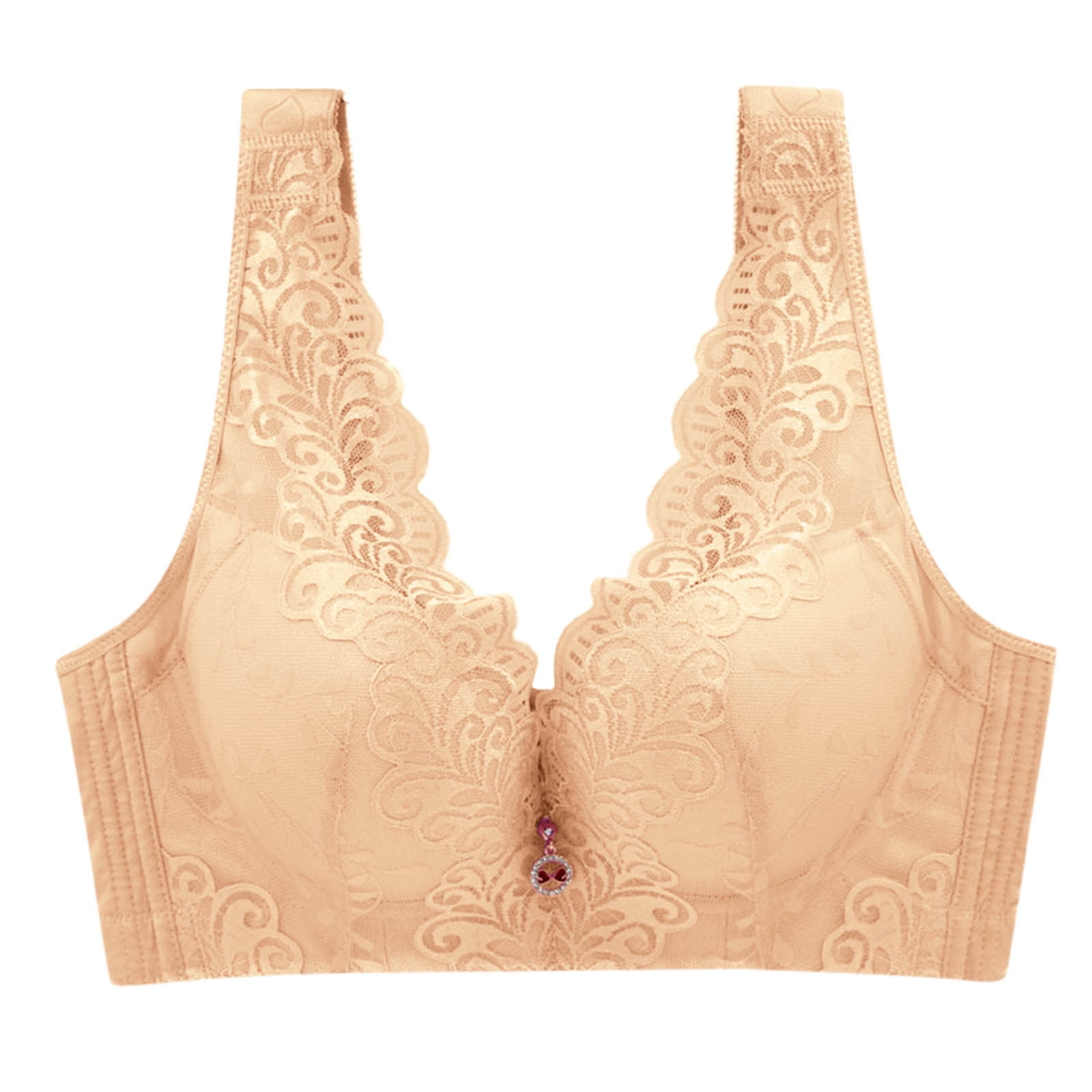 LEEy-World Lingerie for Women Naughty Bra UnderwearNylonSolid Color Wireless YogaWoman Full cup ...