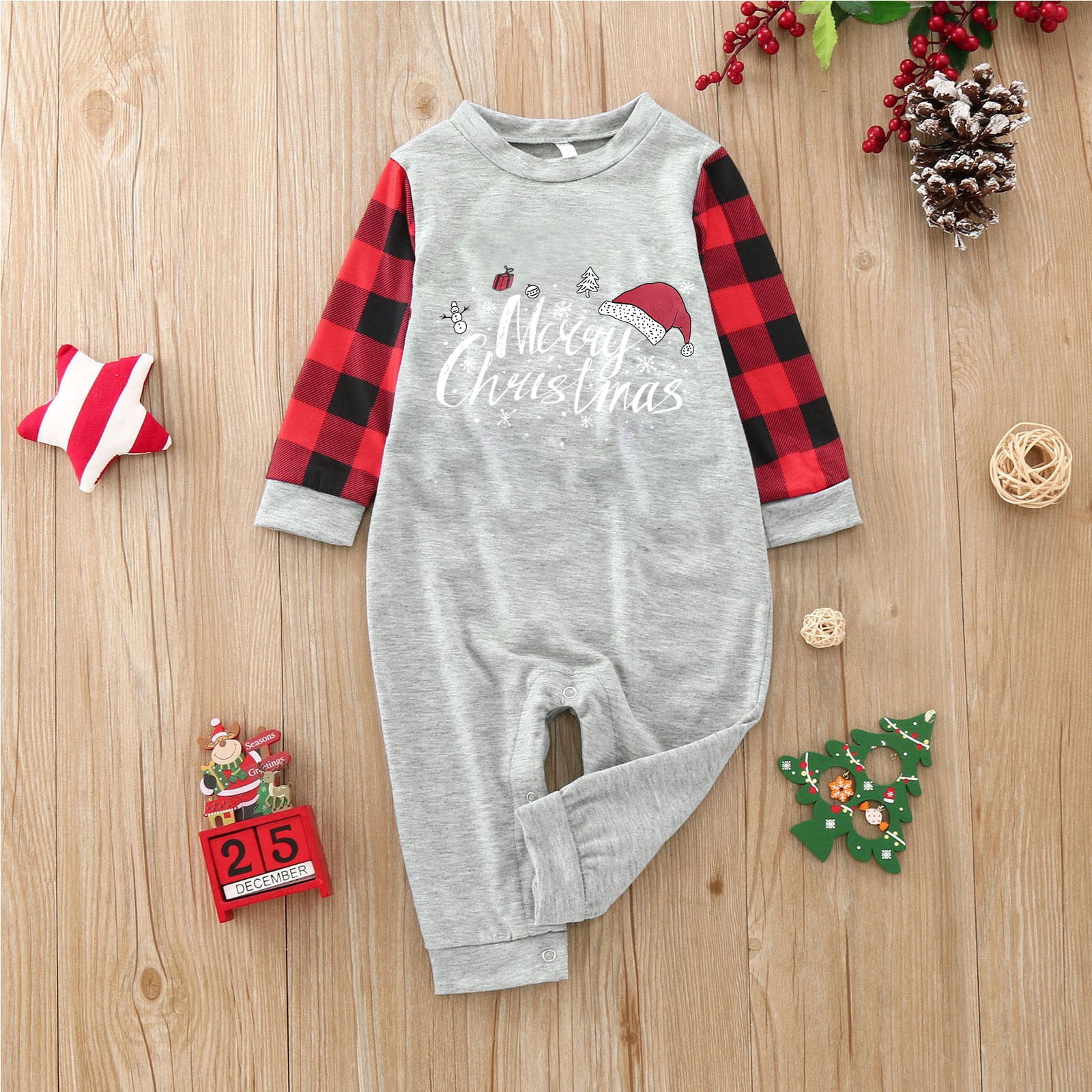 LEEy-world Family Christmas Pajamas Matching Sets Baby Boys Girls ...
