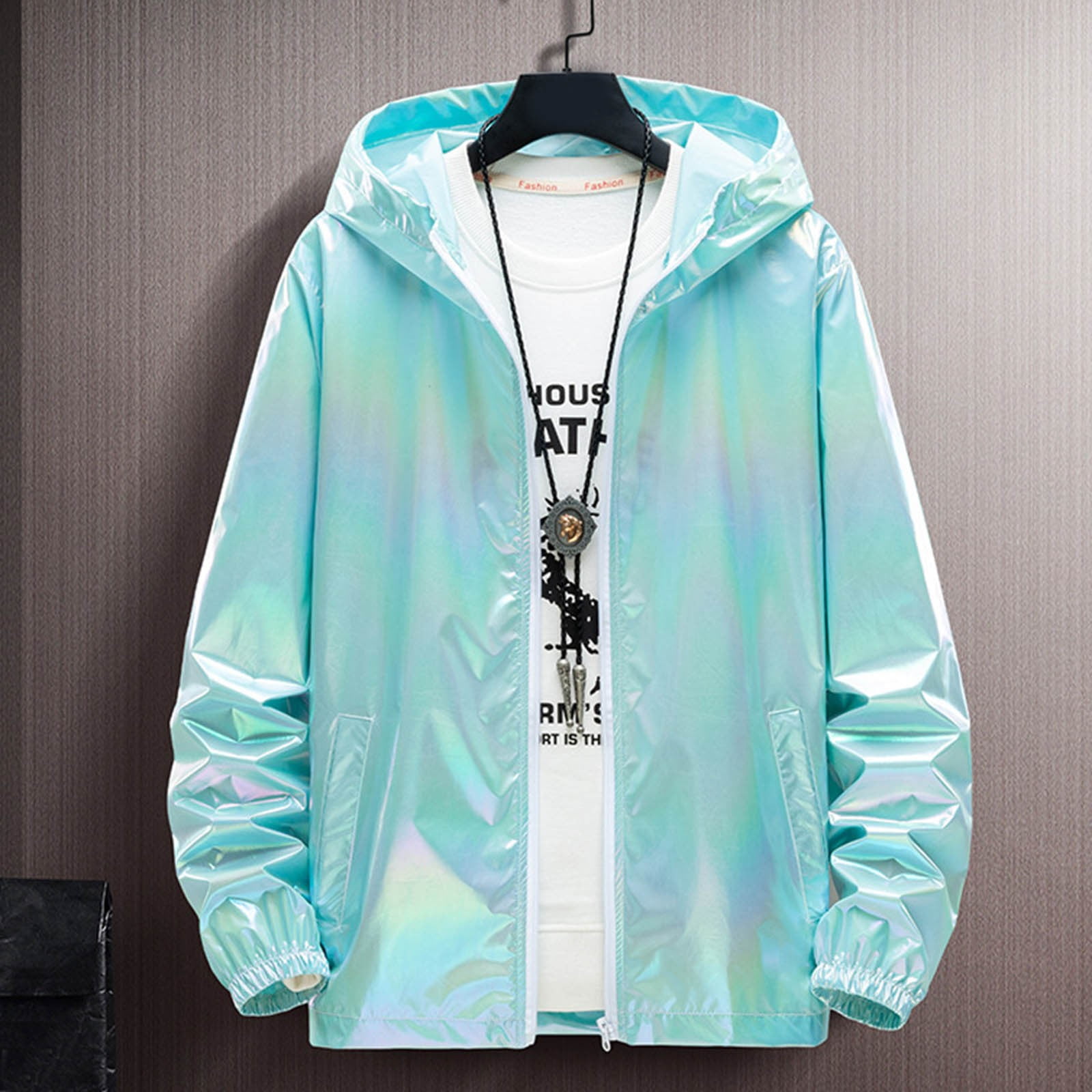 LEEy-world Jackets For Men Fashion Authentics Men's Long Sleeve Quilted ...