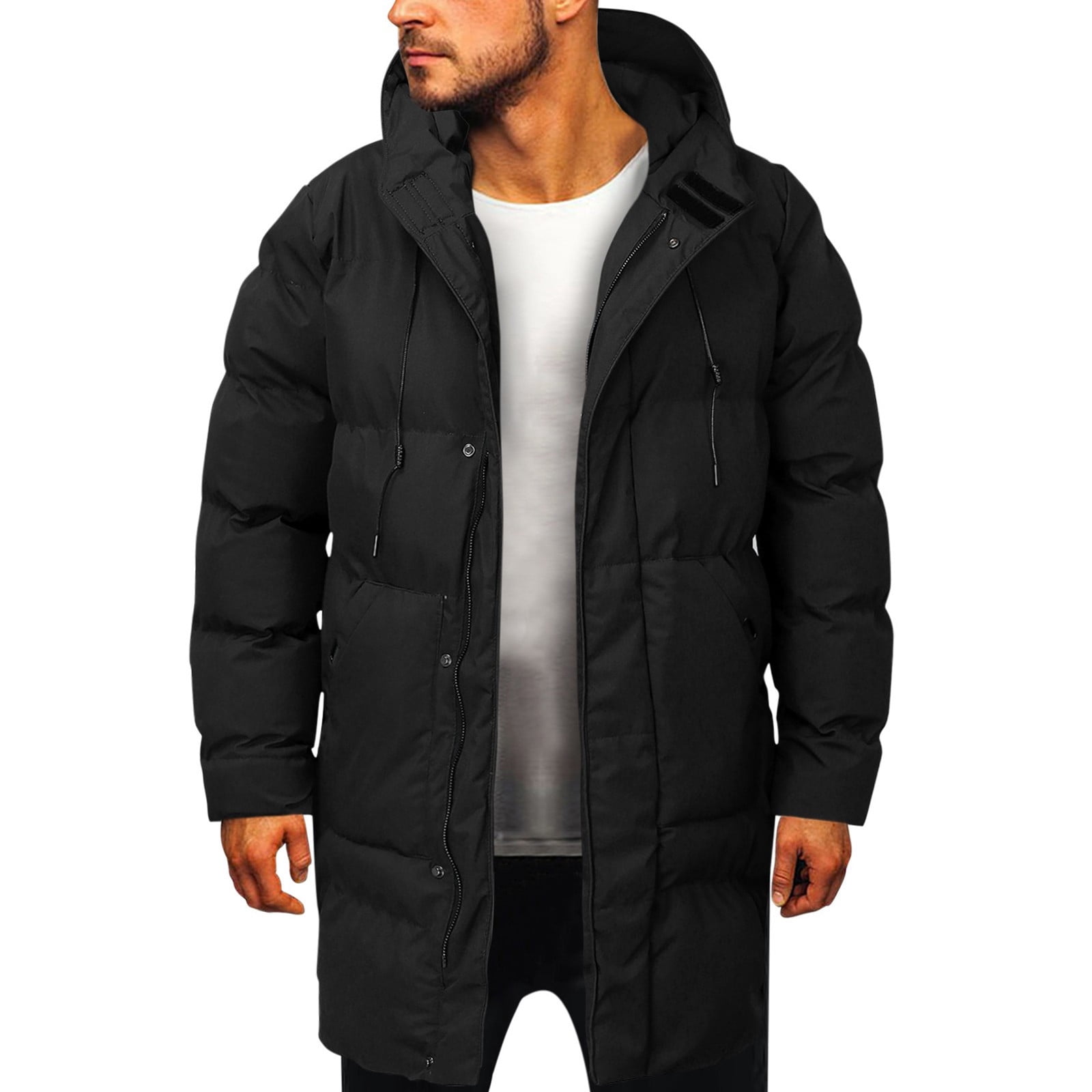 LEEy-world Long Winter Coats for Men Men Lightweight Puffer Jakcet ...