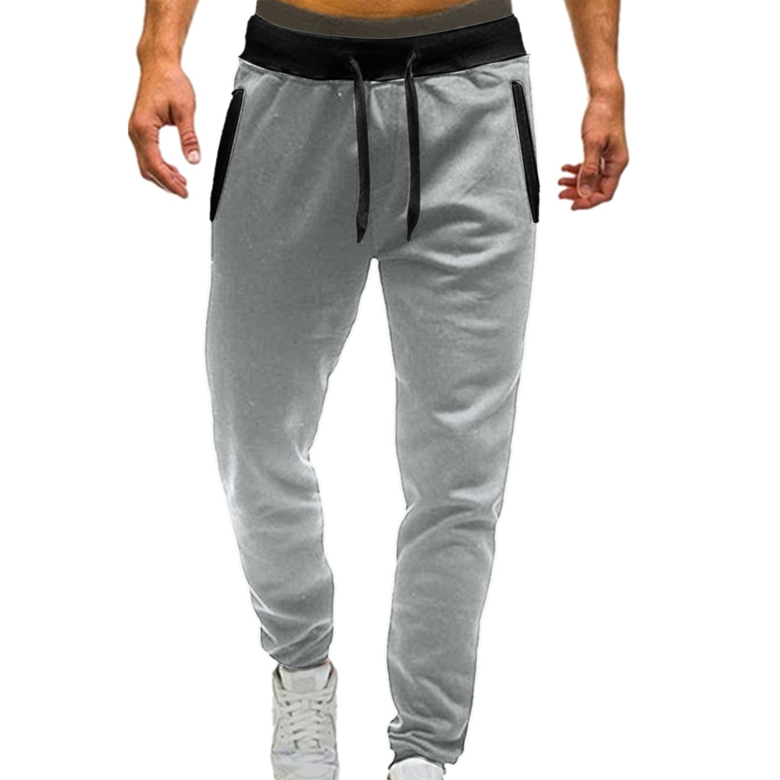 LEEy-world Men'S Pants Men's Workout Pants Elastic Waist Jogging ...