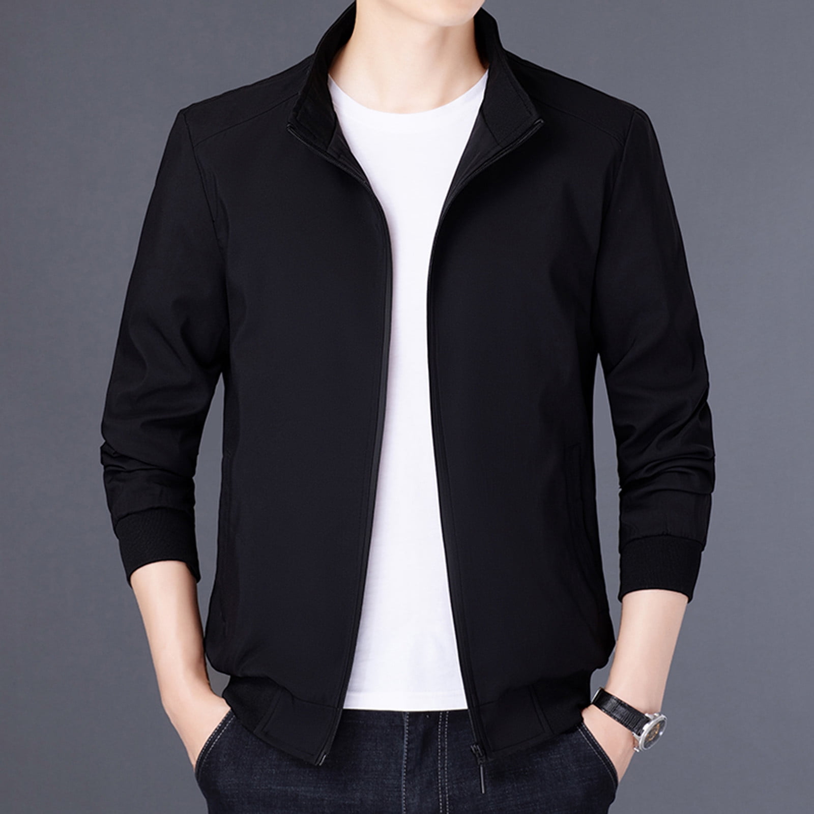 LEEy-world Mens Leather Jacket Men's Tactical Jacket Winter Snow Ski ...