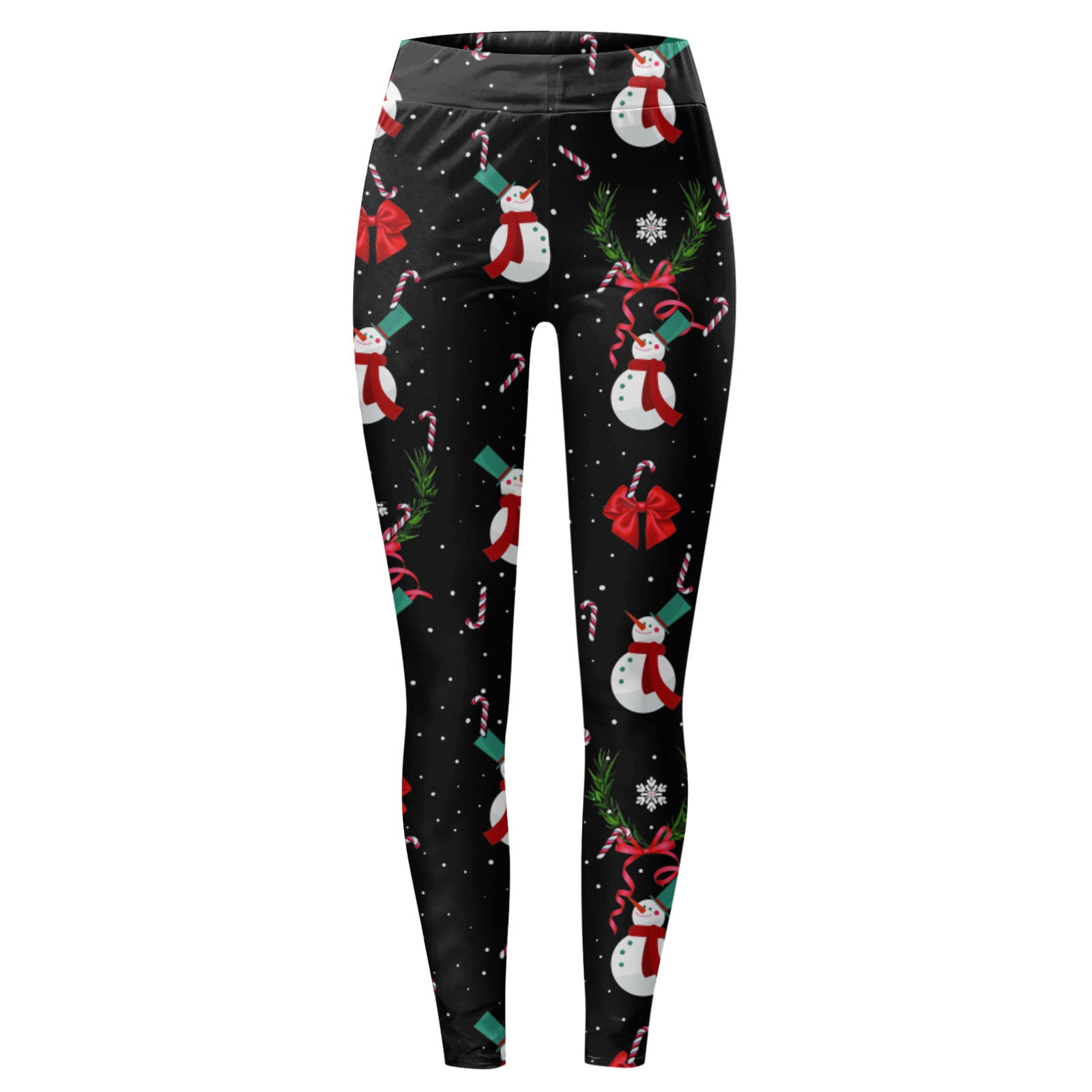 LEEy-world Plus Size Leggings Christmas Womens Winter Casual Solid ...