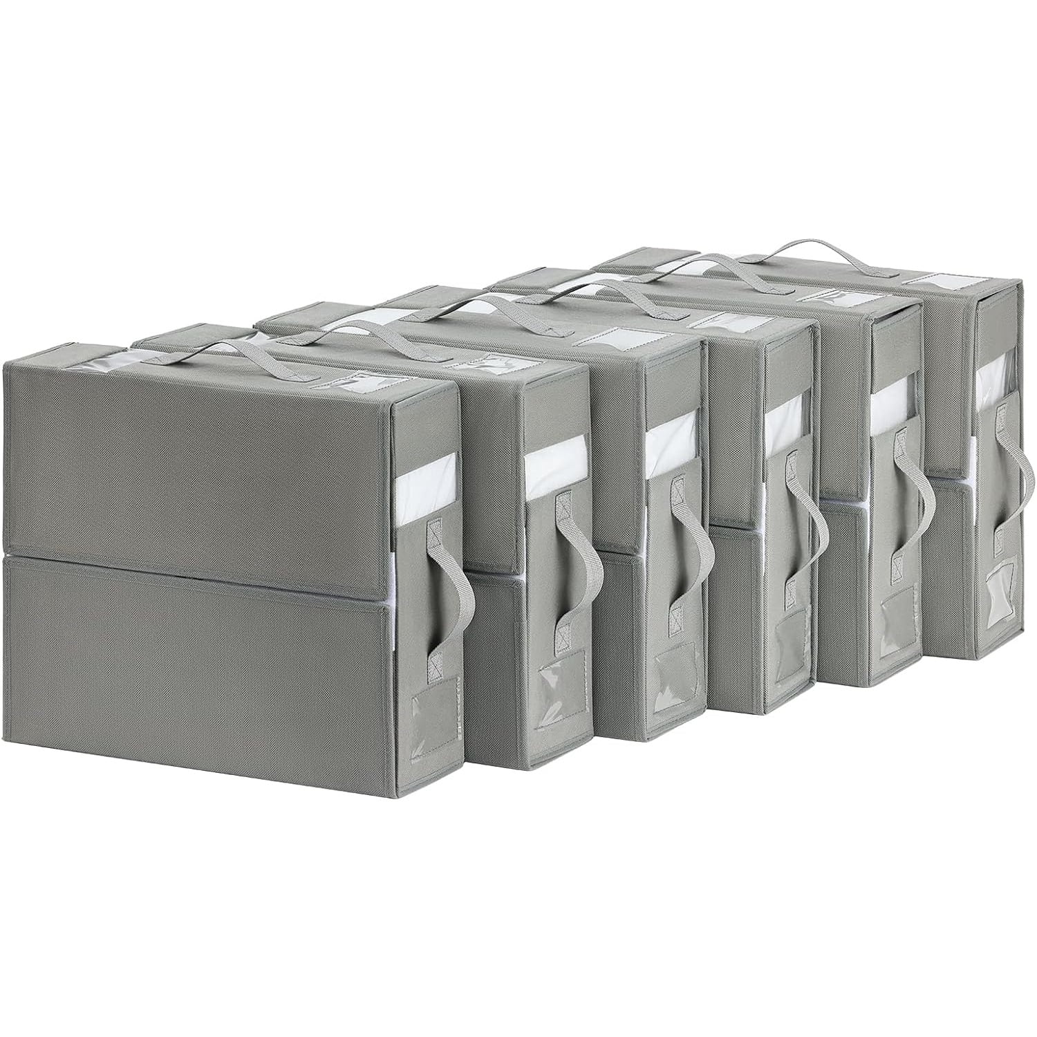 LEFEE Organizer, Foldable Storage Box for Linen Closet, Bed Sheets ...