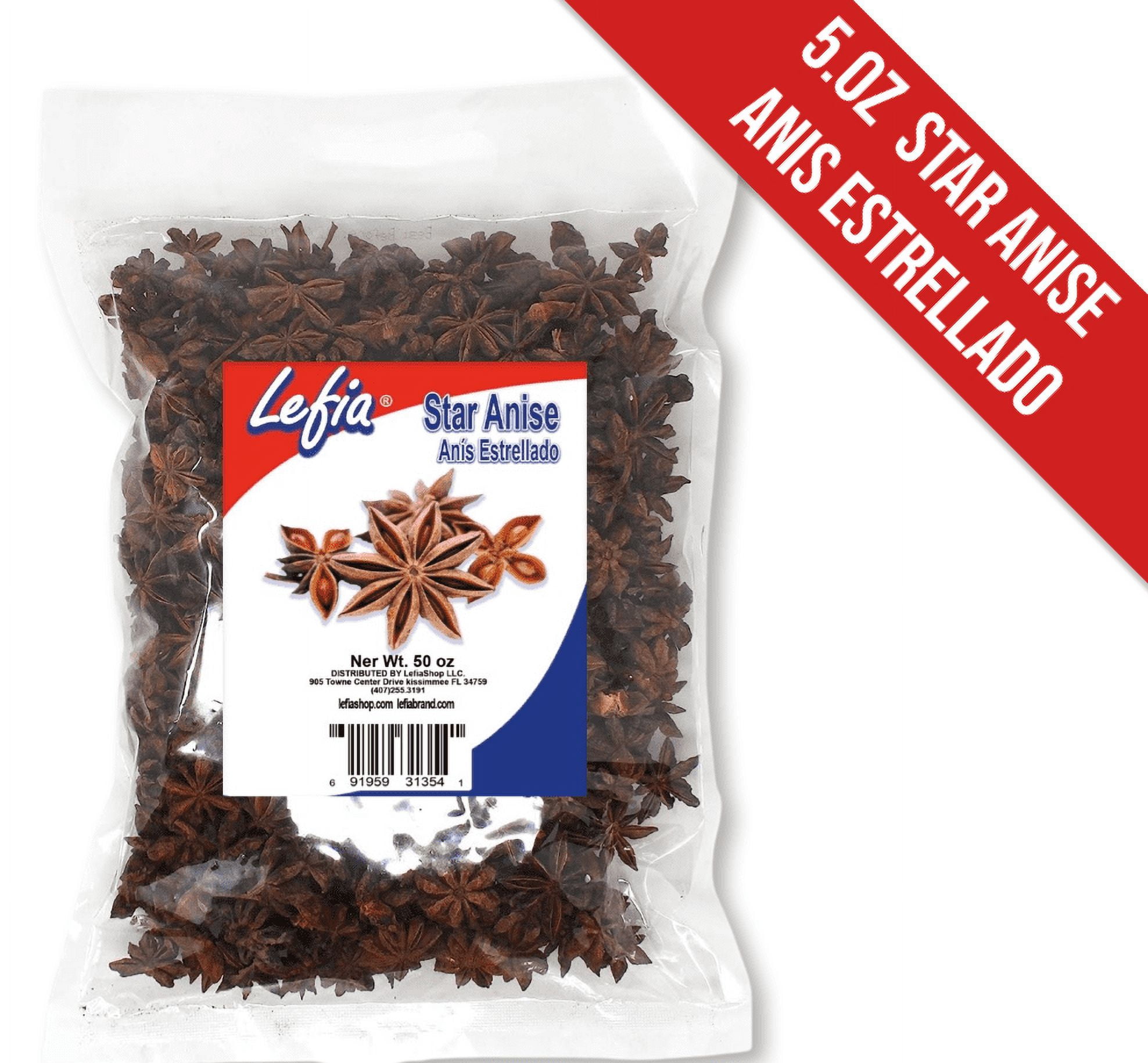 LEFIA WHOLE ANISE STAR WHOLE - ANIS ESTRELLADO - 5 OZ - Walmart.com