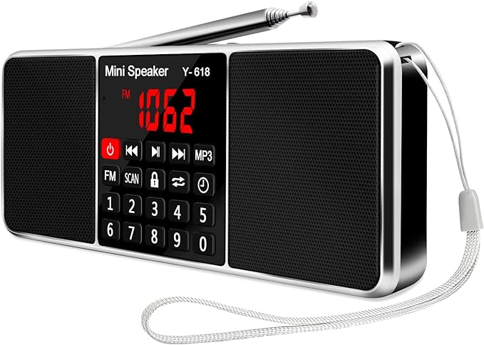 LEFON Multifunction Digital FM Radio Media Speaker MP3 Music Player ...