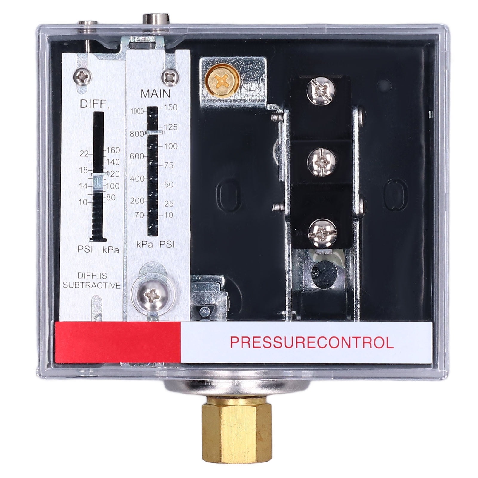 LEFOO Pressure Controller Control Switch for Boiler Water Tower 225psi ...