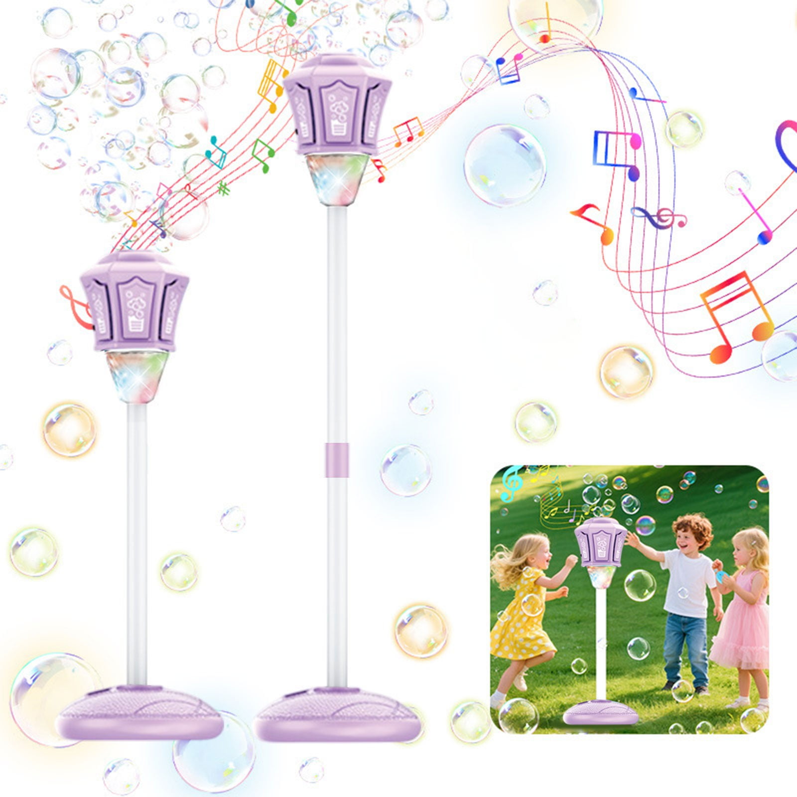 LEFTHIGH Home Automatic Foaming Machine Tower LED Light Bubble Blower ...