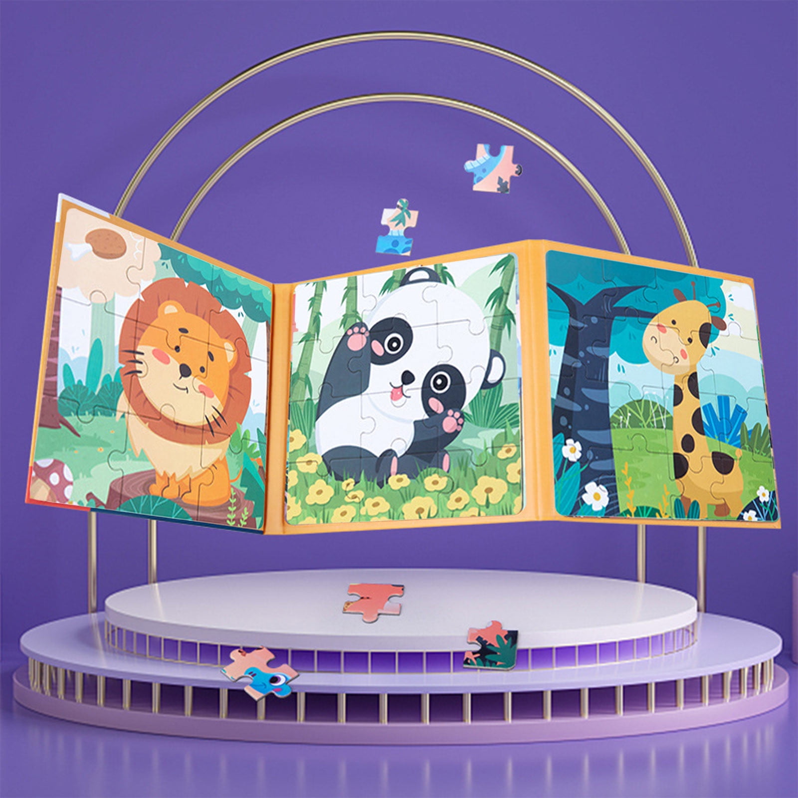 LEFTHIGH Toys Full Range of 10 Advanced Magnetic Puzzles for Children ...