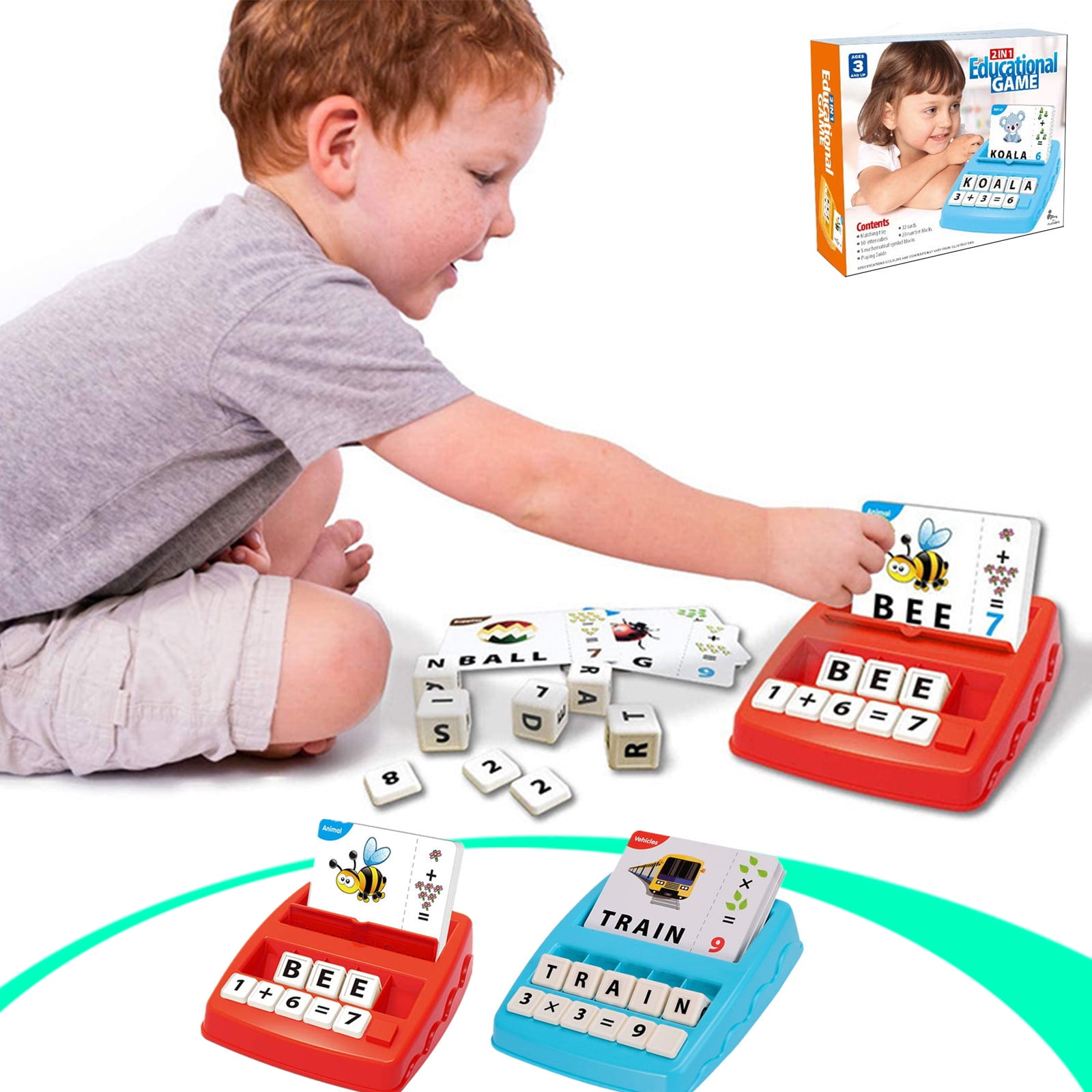 LEFTHIGH Toys Games Matching Letter Games for Kids Ages 4-8,Learning ...