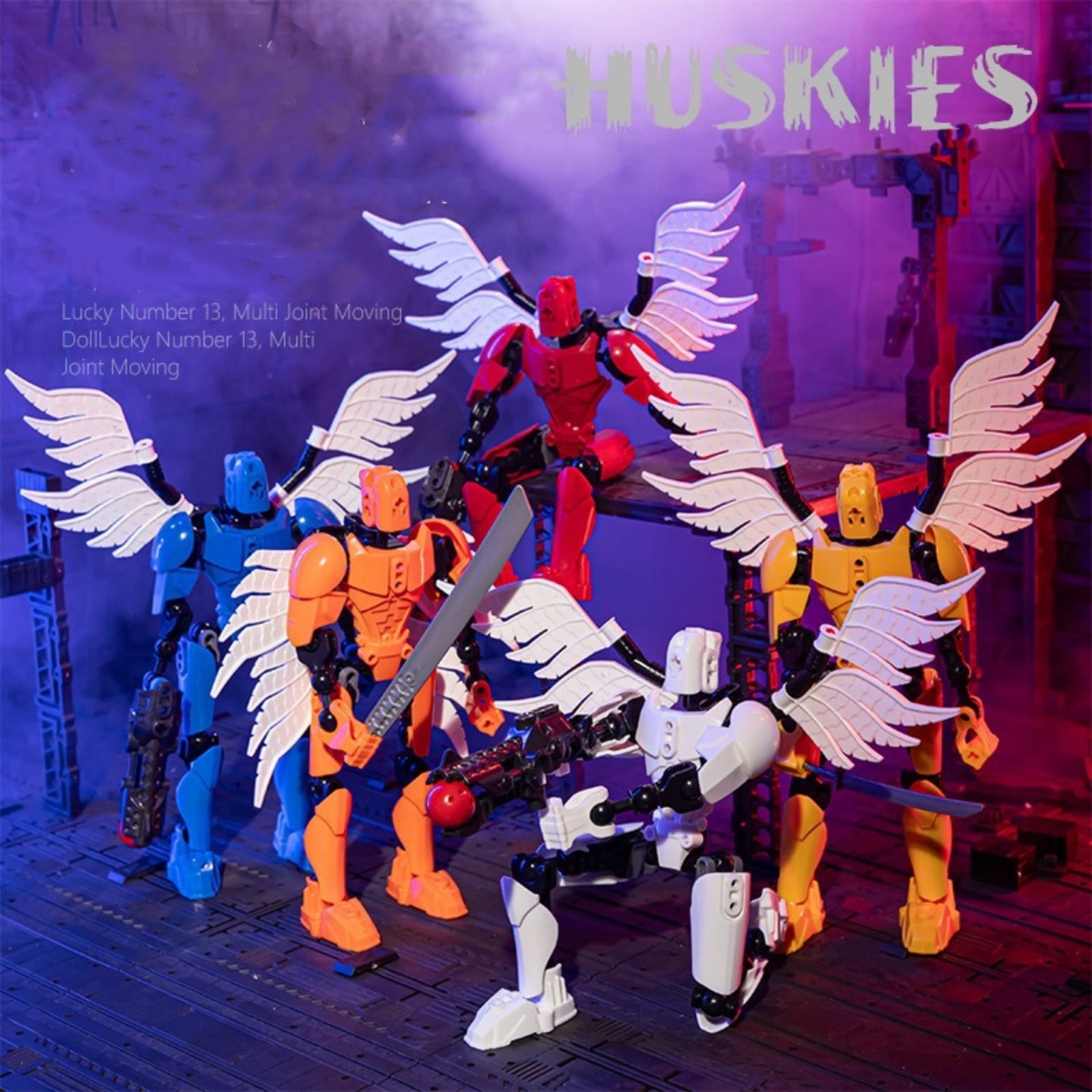 LEFTHIGH Toys New Robot 13 Joint Movable Printed Toy New Wing Puppet ...