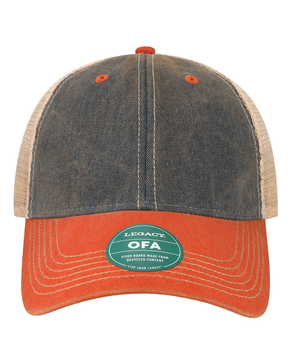 LEGACY - Old Favorite Trucker Cap - OFA - Navy/ Orange/ Khaki - Size ...