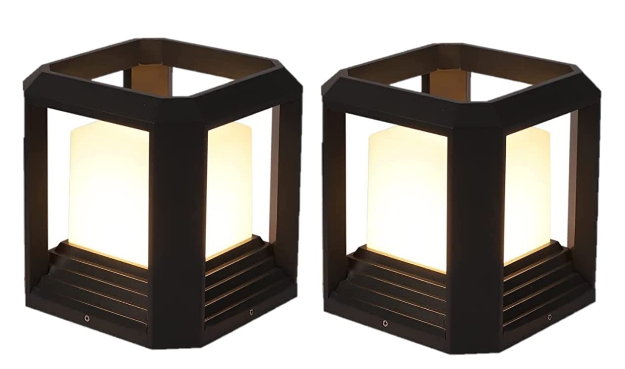 LEGEEN Light Set of2 Gate Light Die Cast Waterproof Garden Outdoor ...