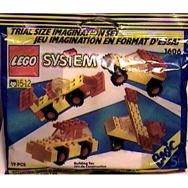 LEGO 1606 Red and Yellow Car - Walmart.com