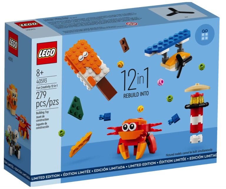 LEGO 40593 Fun Creativity 12-in-1 Set 279pcs - Walmart.com