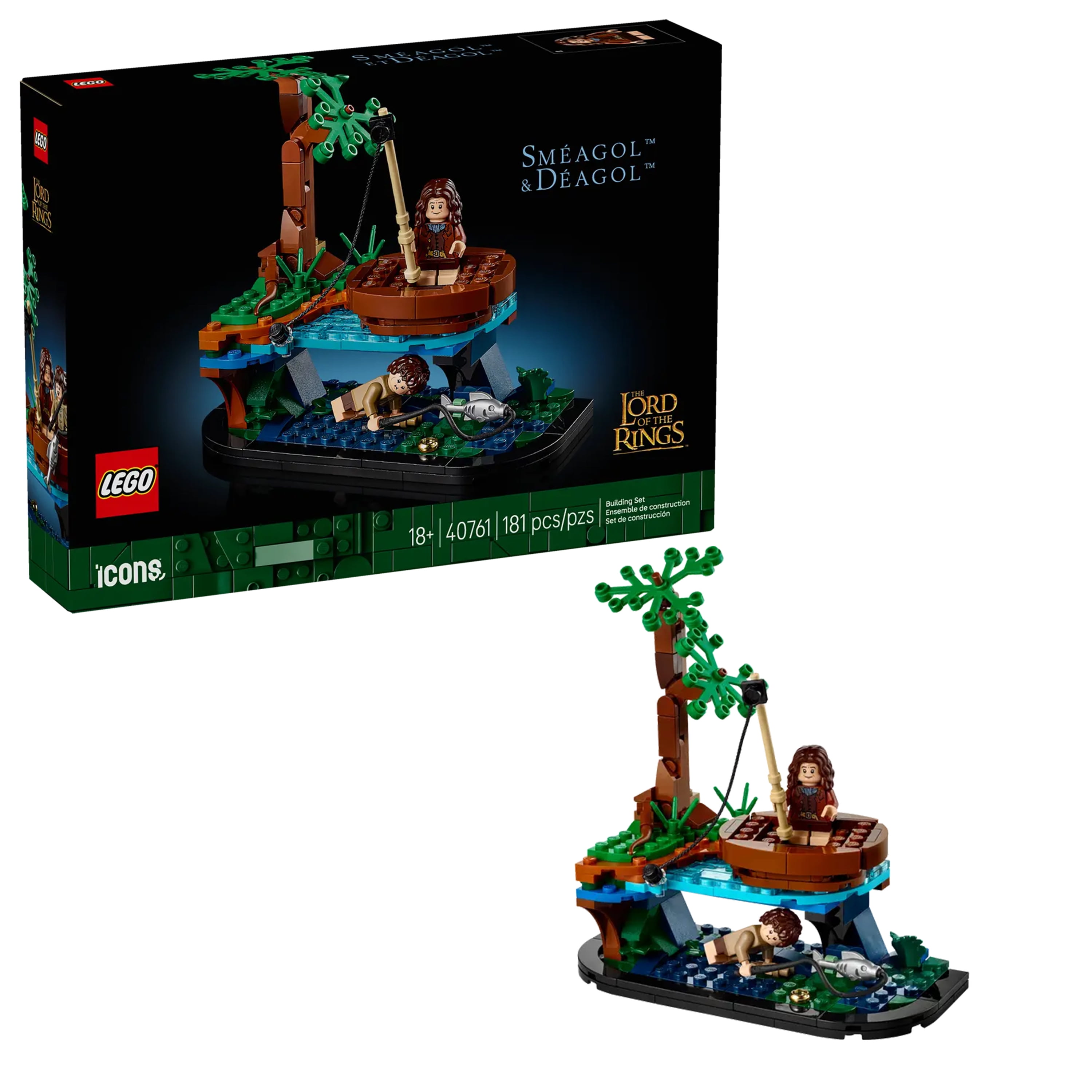 LEGO The Lord of the Rings Smeagol & Deagol Set - 181 Pieces - Walmart ...