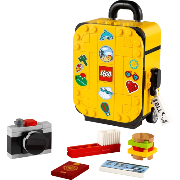LEGO Yellow Travel Suitcase 184pcs, travel-themed accessories with ...