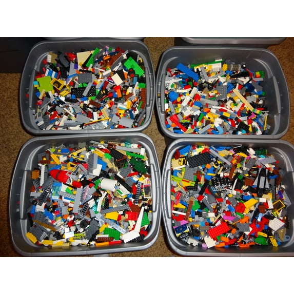 LEGO 5 pounds Bricks Blocks Parts Interlocking Block Building Sets ...