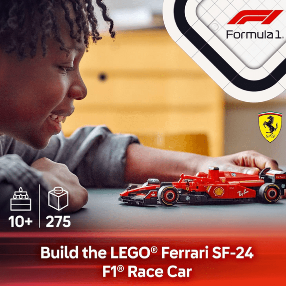 LEGO 6526994 Speed Champions Ferrari SF-24 F1 Race Car Building Set and ...