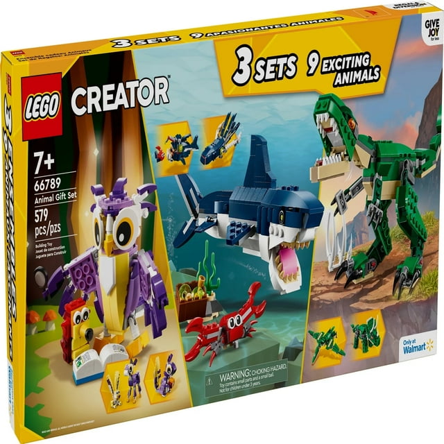 LEGO 66789 Creator Animal Gift Set Build and Rebuild 9 Exciting Animal ...