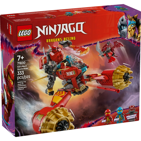 LEGO 71830 NINJAGO Kai's Mech Storm Rider Action Figure - Pretend Play ...