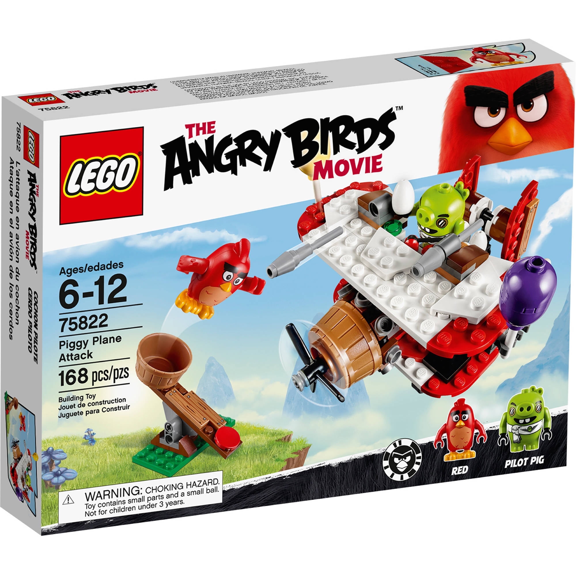 LEGO Angry Birds Piggy Plane Attack 75822 - Walmart.com