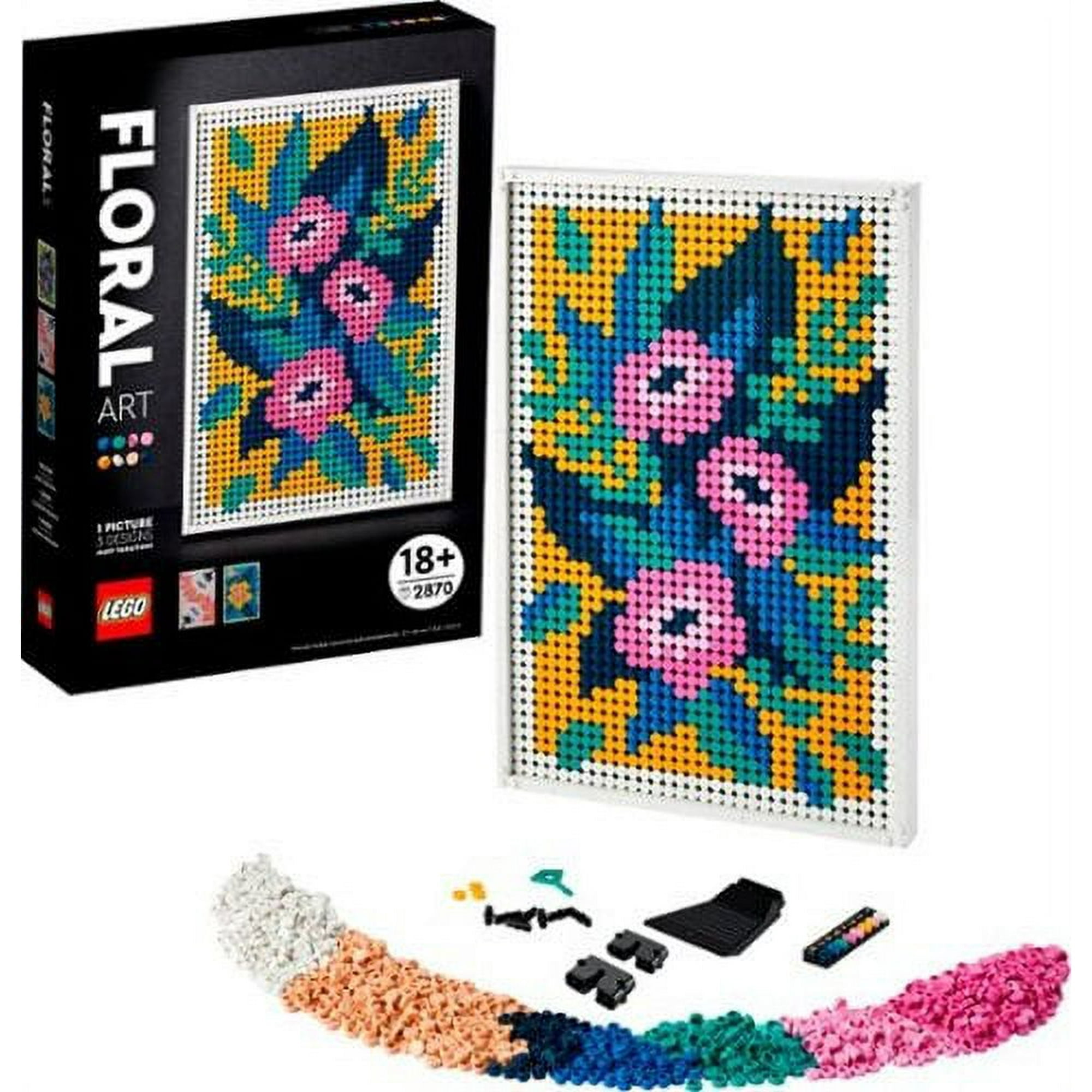 LEGO Art 31207 Floral Art Set for Adults - Flower Kit - Walmart.com