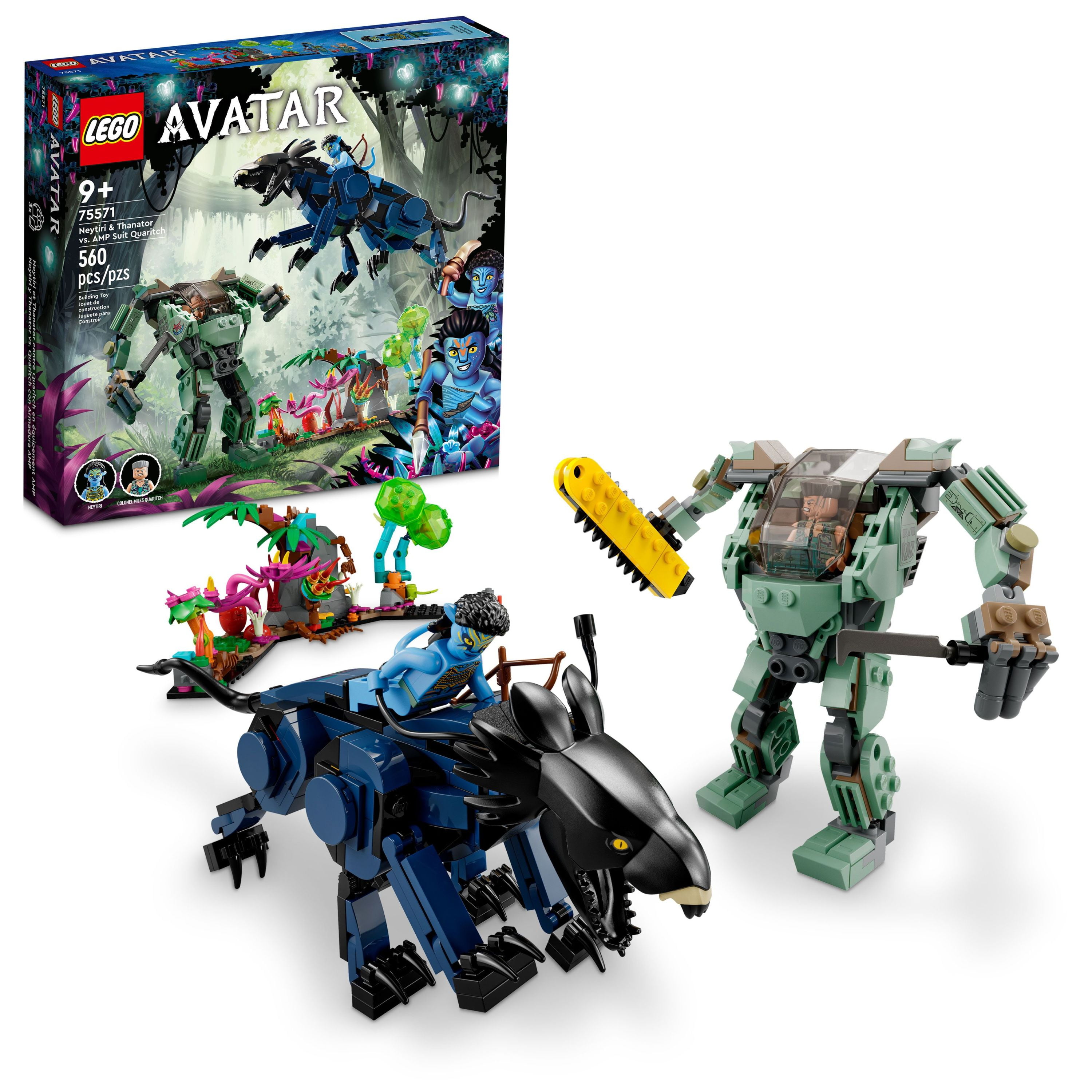 LEGO Avatar Neytiri & Thanator vs. AMP Suit Quaritch 75571 Buildable ...
