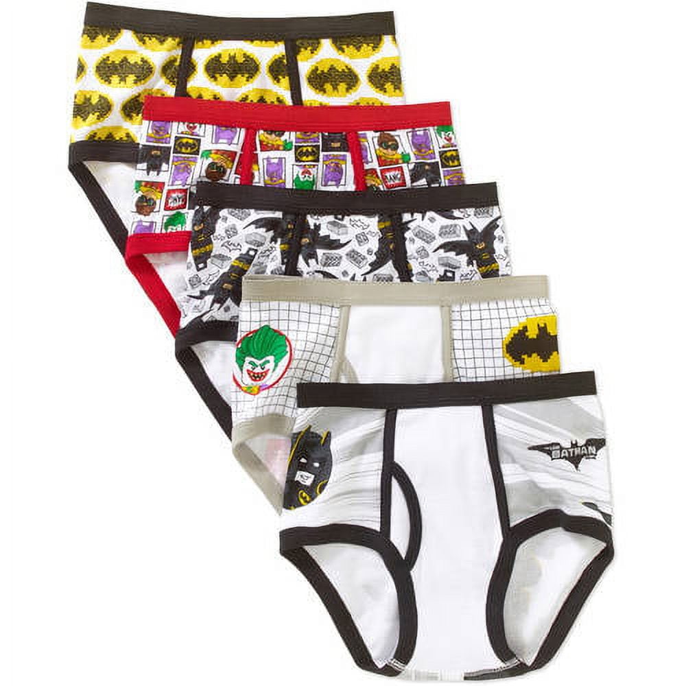 LEGO Batman, Boys Underwear, 5 Pack Briefs (Little Boys & Big Boys ...